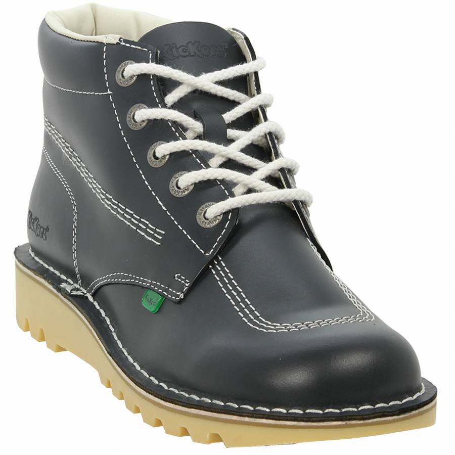 Kickers Men's Kick Hi Leather Boots - Navy 1KF0000101NDA – Trade Sports